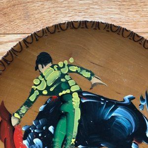 Vintage | Wall Decor | Wood Spanish Matador Plate Wall Hanging | Poshmark
